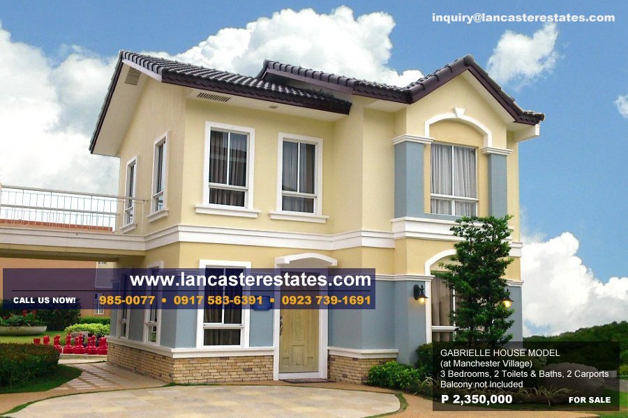 Gabrielle House and Lot for Sale in Lancaster Estates Cavite Philippines